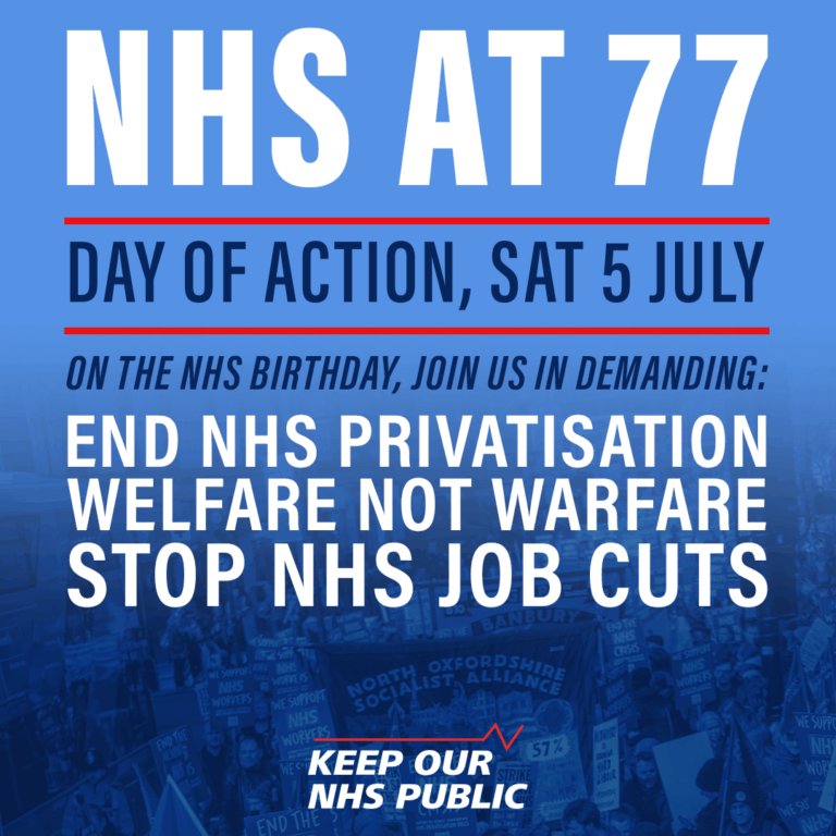 NHS @ 77 | Day of Action – Keep Our NHS Public